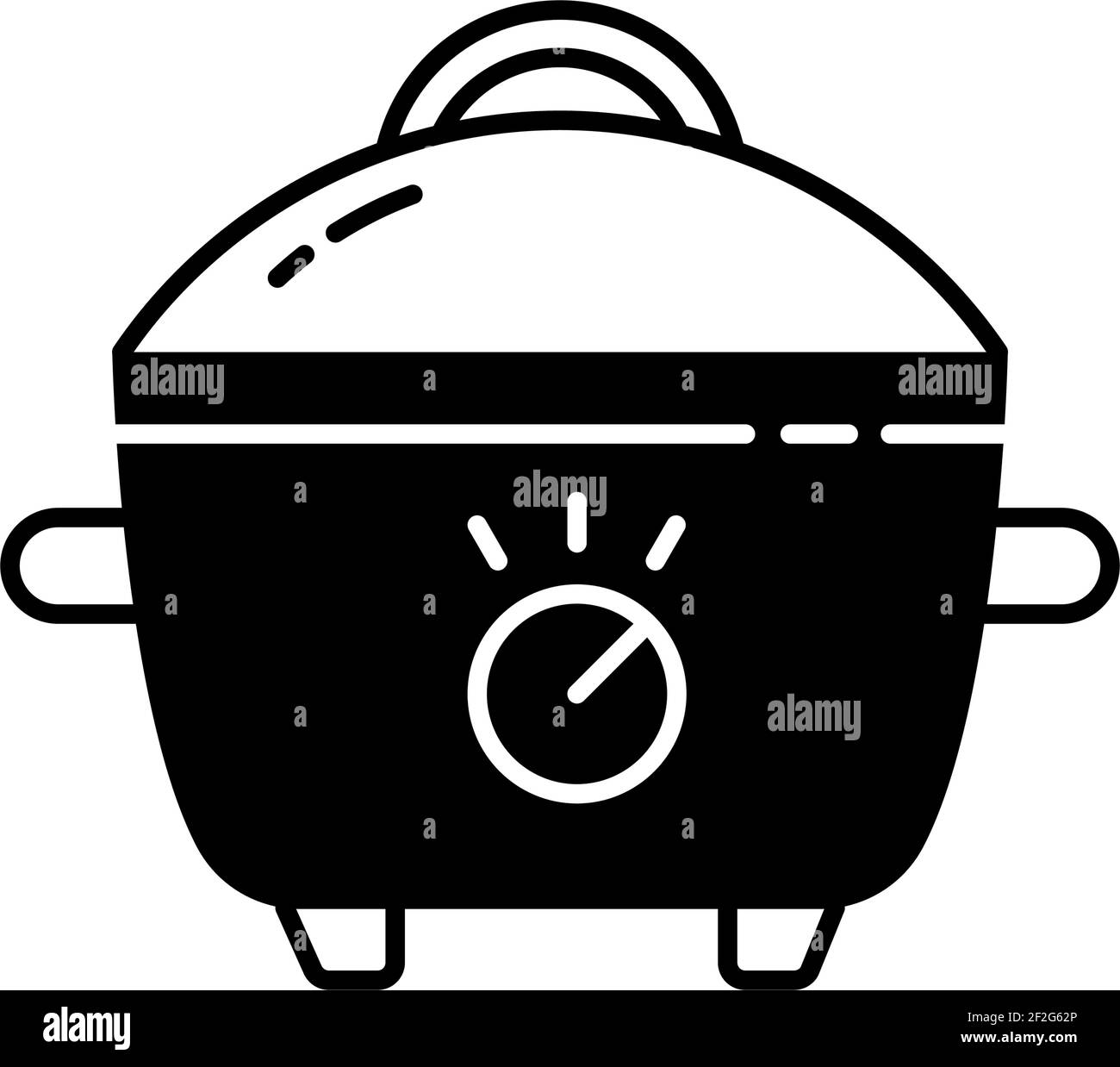 Slow cooker black linear icon Stock Vector Image & Art - Alamy