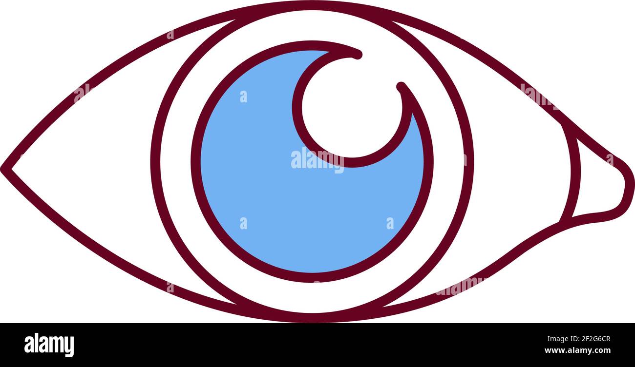 Pupil widening RGB color icon Stock Vector Image & Art - Alamy