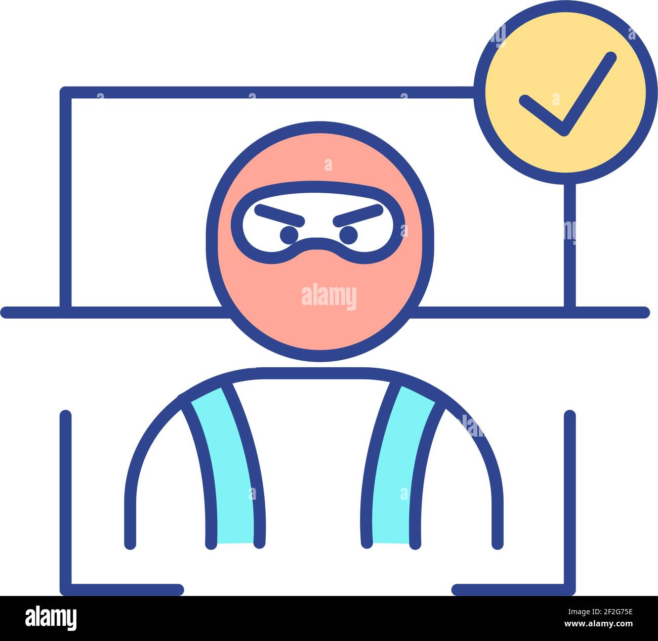 Detecting terrorism threat RGB color icon Stock Vector Image & Art - Alamy