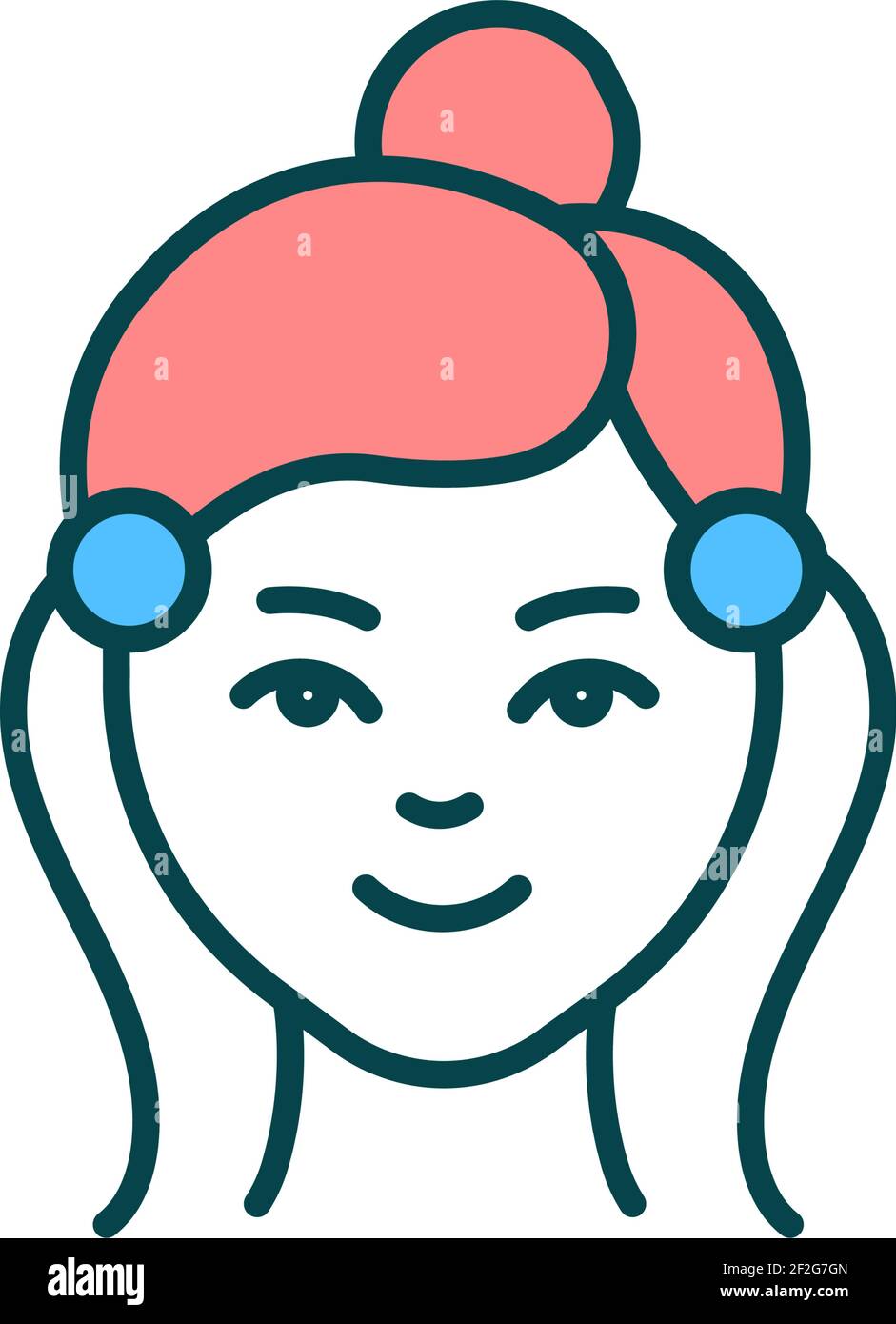 Head massage for headache RGB color icon Stock Vector Image & Art - Alamy