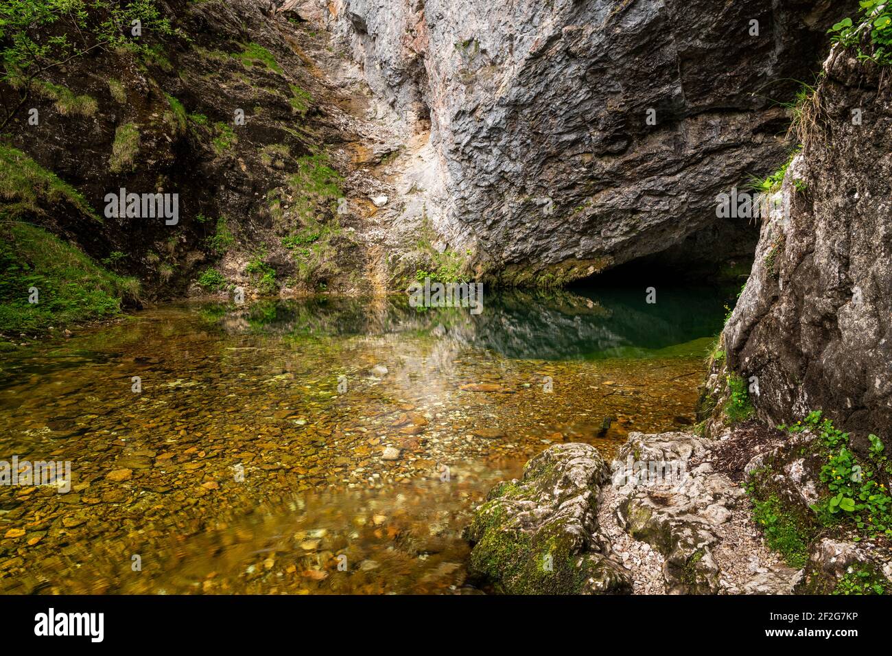 Karst spring of river Piessling in Upper Austria one of the richest ...