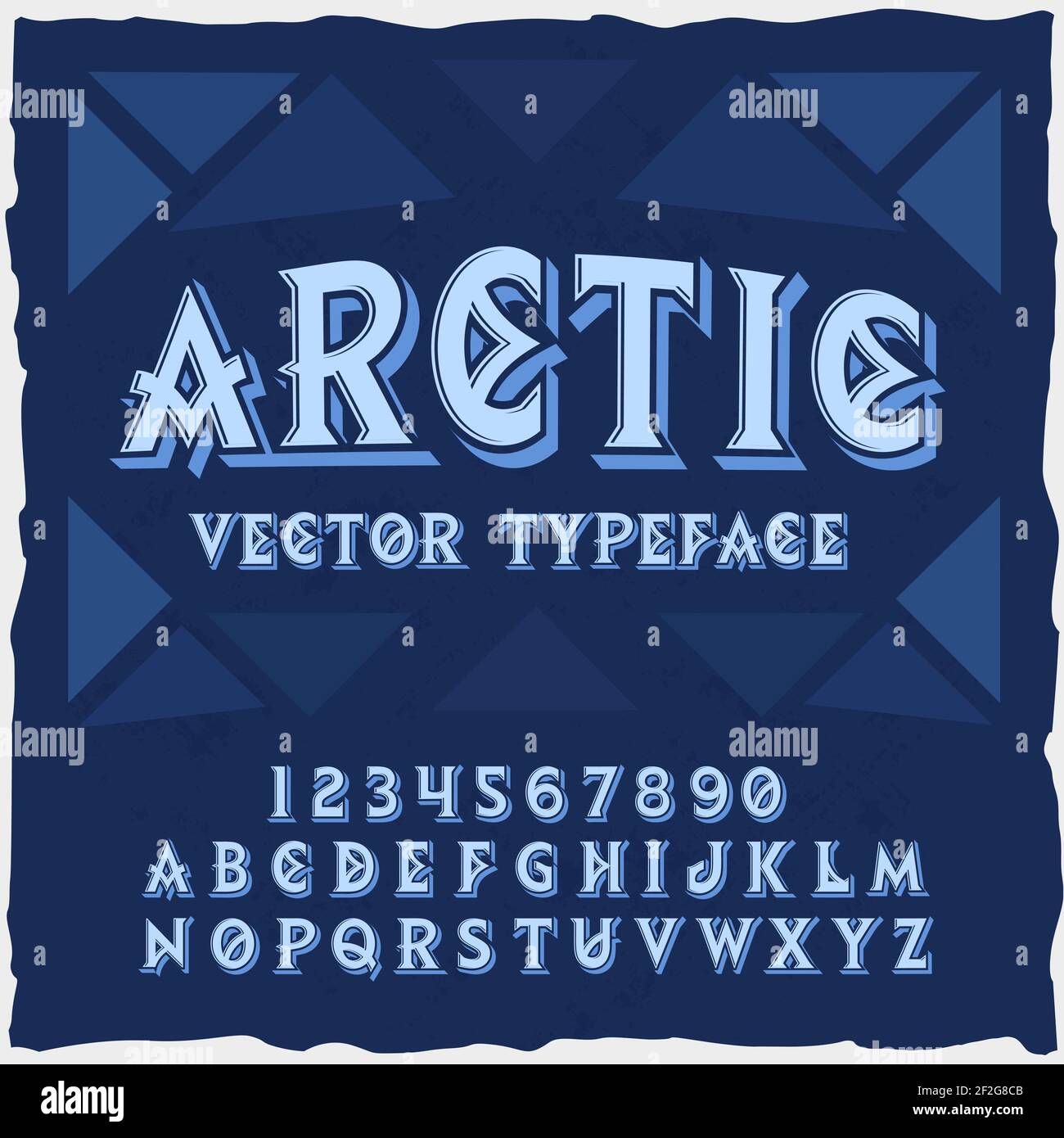 Arctic font Stock Vector Images - Alamy