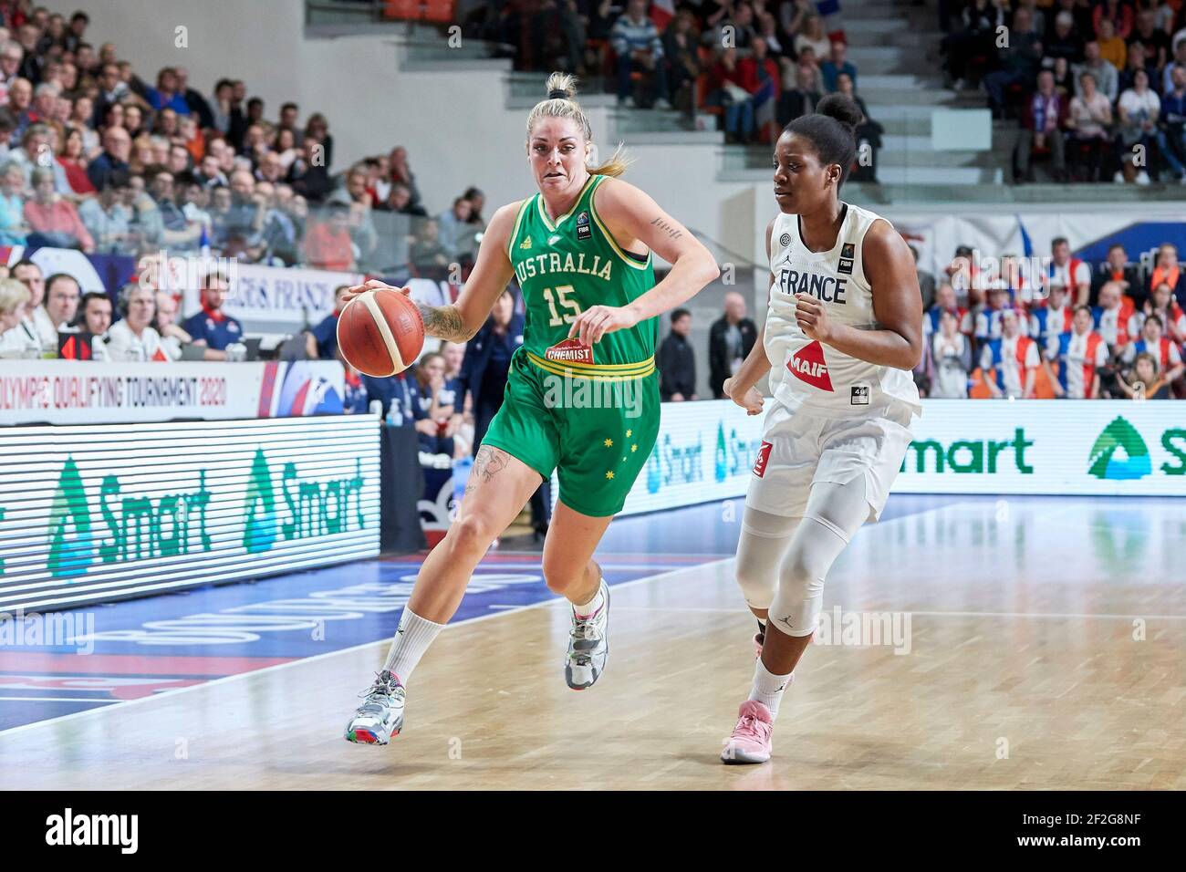 Cayla GEORGE (15) of Australia during the FIBA Women's Olympic ...
