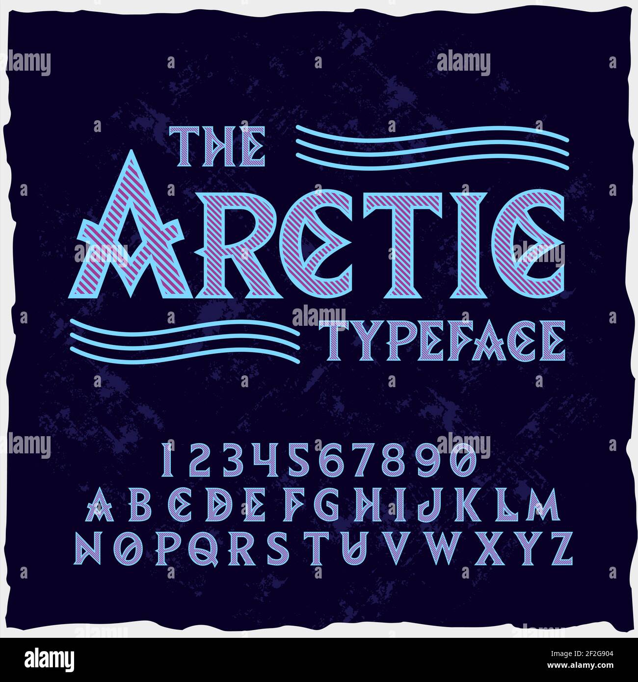 Arctic font Stock Vector Images - Alamy