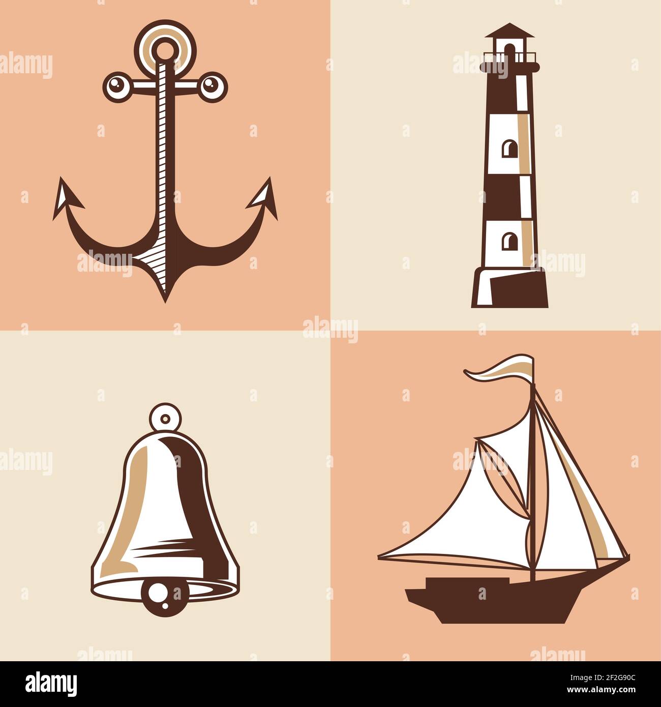 Sea vessel vector labels hi-res stock photography and images - Alamy