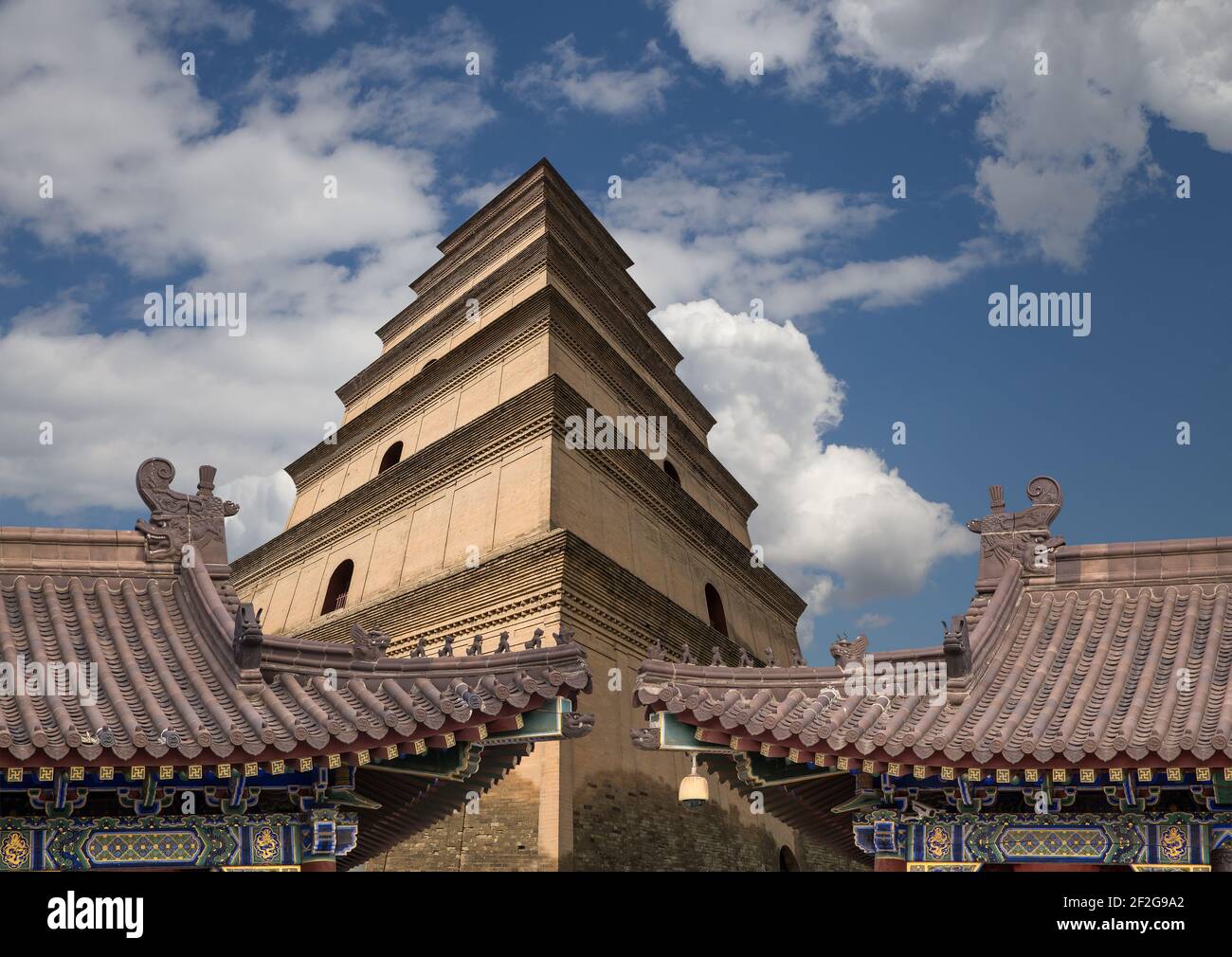 Giant Wild Goose Pagoda or Big Wild Goose Pagoda, is a Buddhist pagoda ...