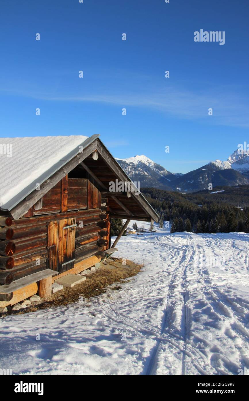 Winter hike elmau mountain hi-res stock photography and images - Alamy