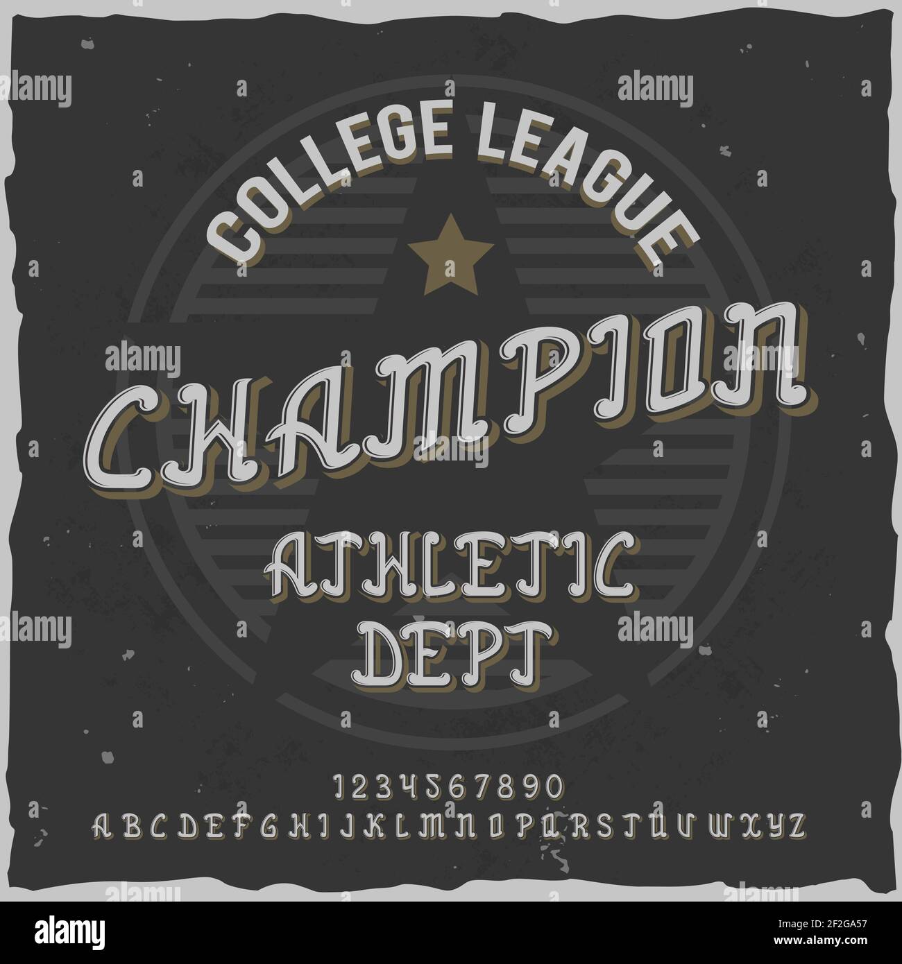 Original label typeface named "Champion". Good handcrafted font for any ...