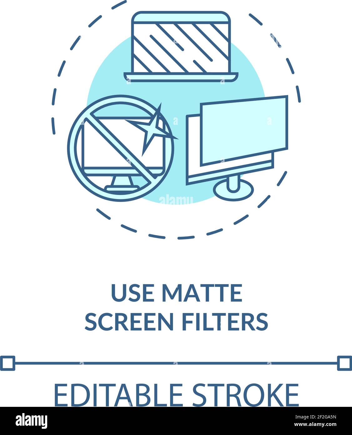 Use matte screen filters concept icon Stock Vector Image & Art - Alamy