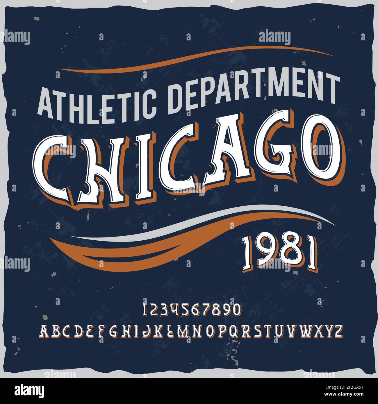 Original label typeface named "Chicago". Good handcrafted font for any ...