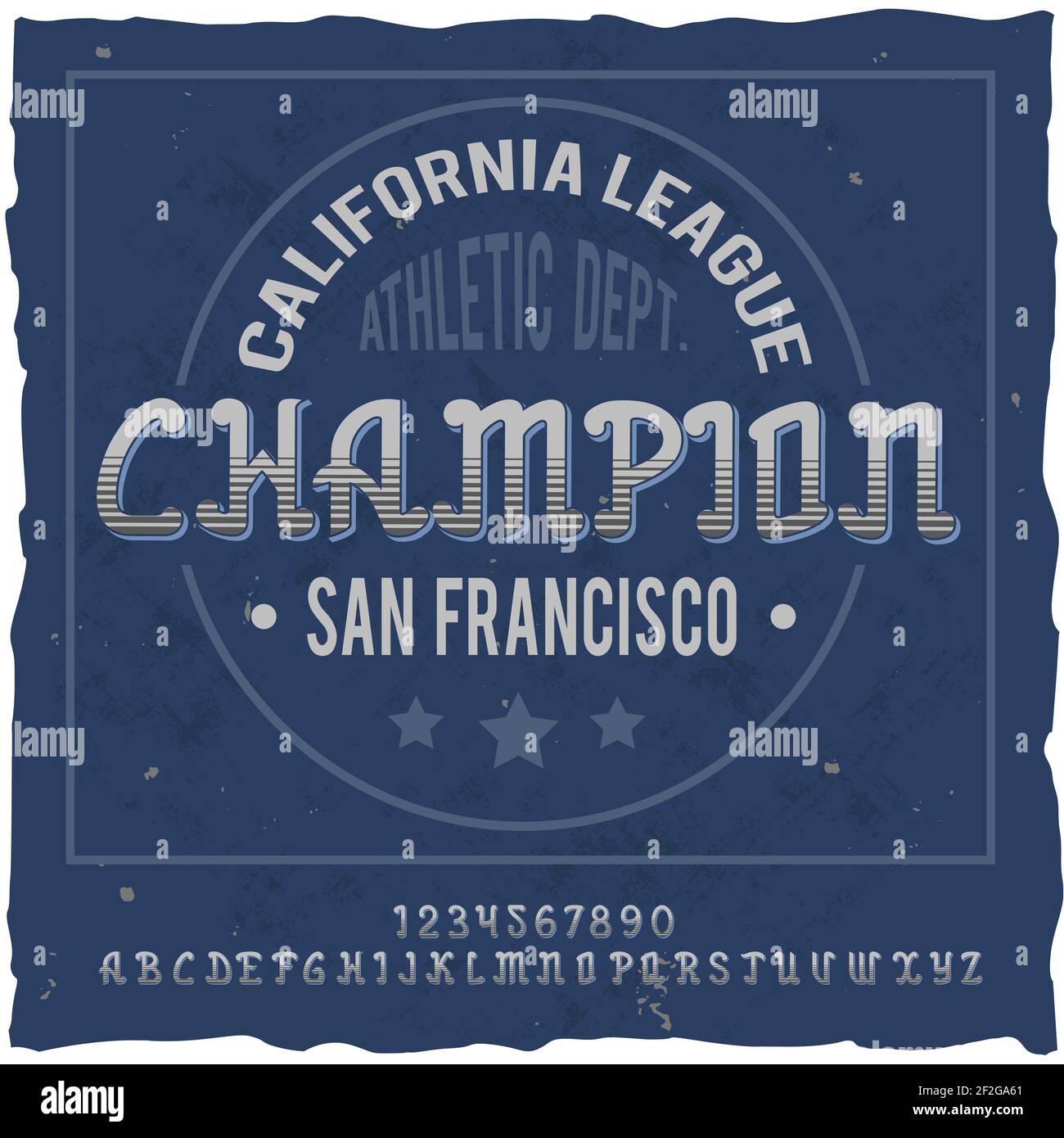 Original label typeface named "Champion". Good handcrafted font for any ...