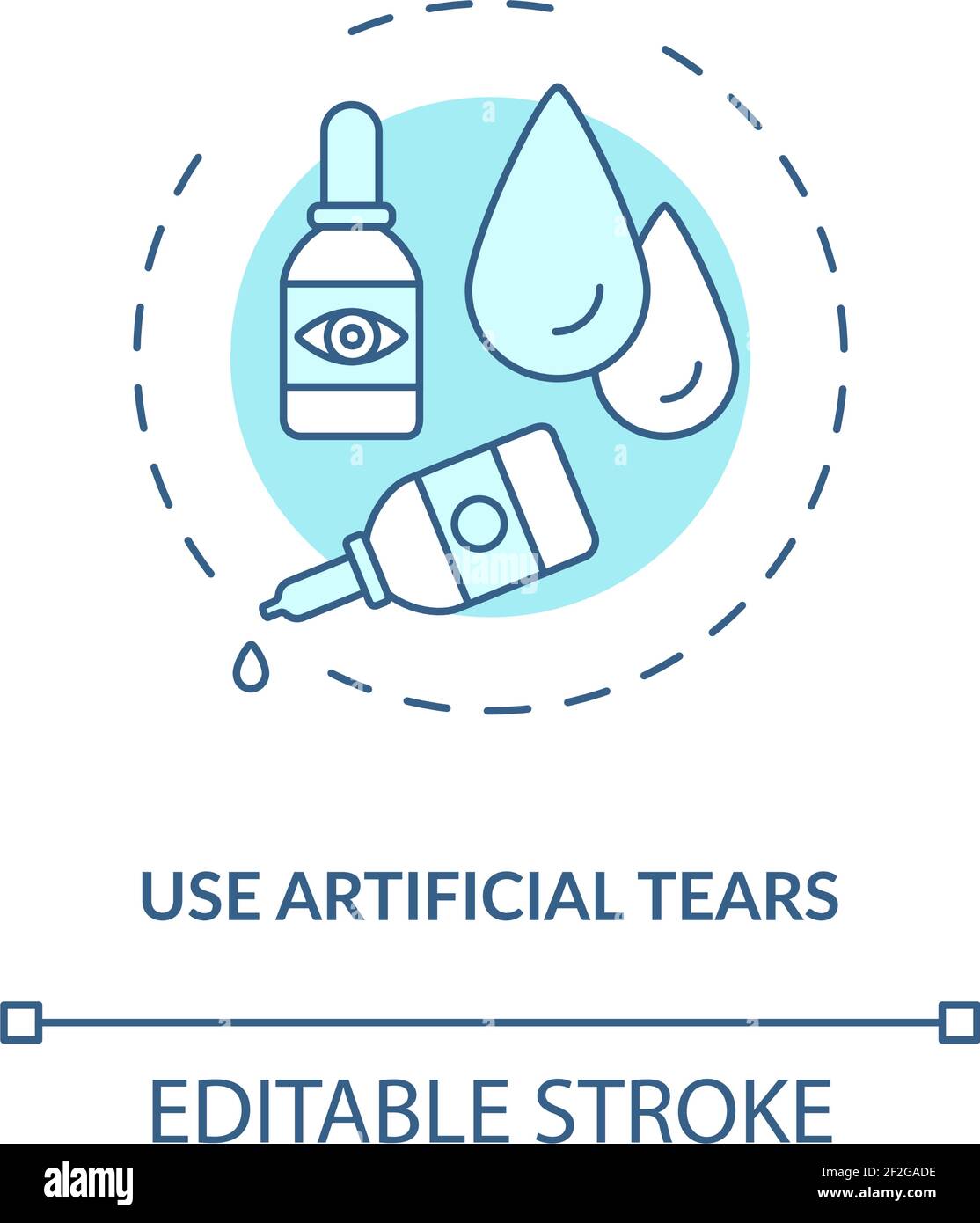 Use artificial tears concept icon Stock Vector Image & Art - Alamy