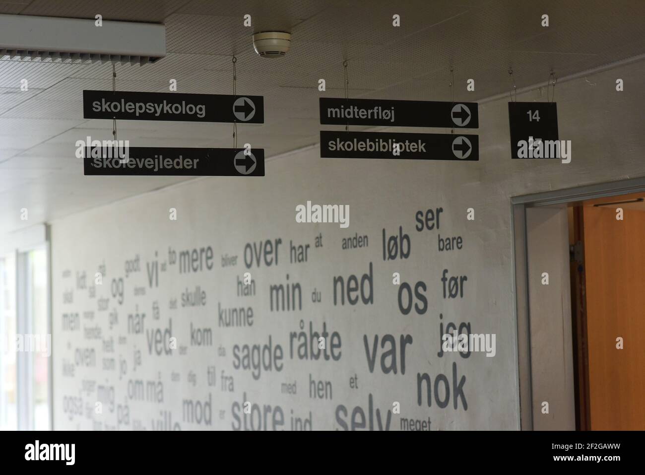 Signs giving directions at a school Stock Photo - Alamy