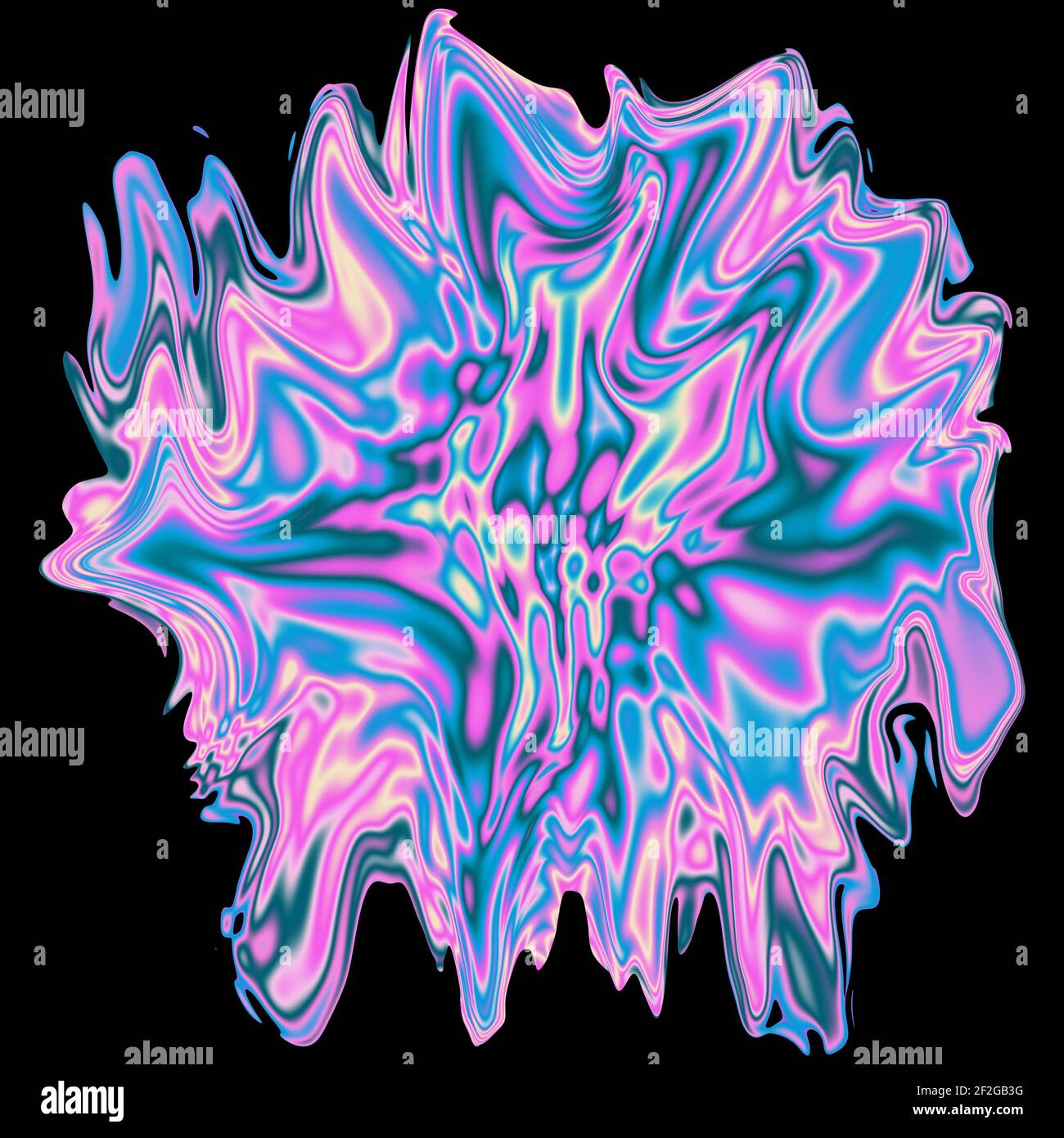 An abstract psychedelic splatter shape background image Stock Photo - Alamy