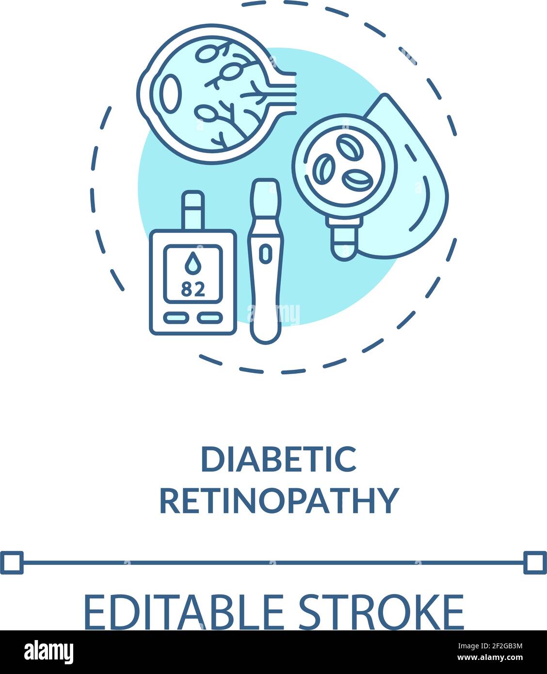 Diabetic retinopathy concept icon Stock Vector Image & Art - Alamy