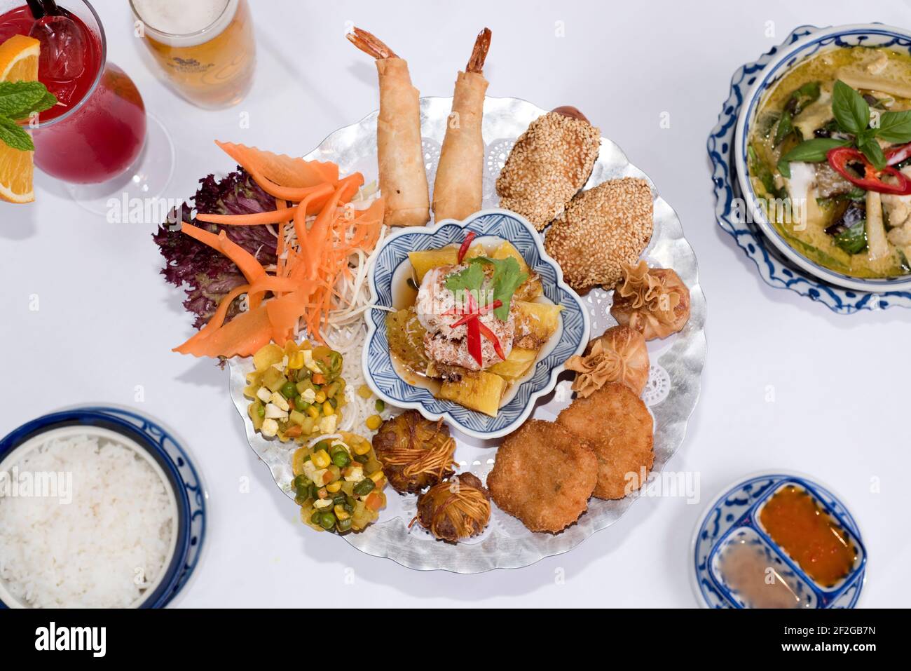 Sheffield, 2017 - Delicious platter of Thai starters & authentic mains ...