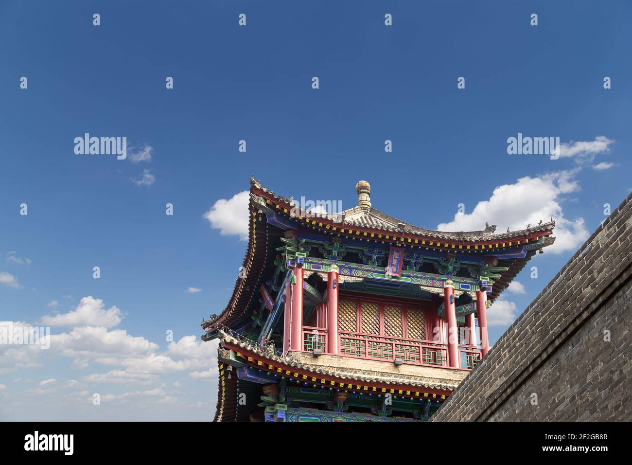 Fortifications of Xian (Sian, Xi'an) an ancient capital of China ...