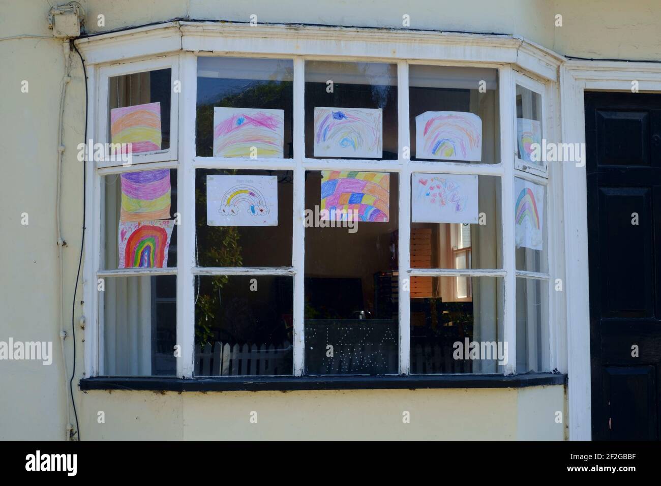 NHS Rainbows placed in windows to thank the NHS during the Covid-19 ...
