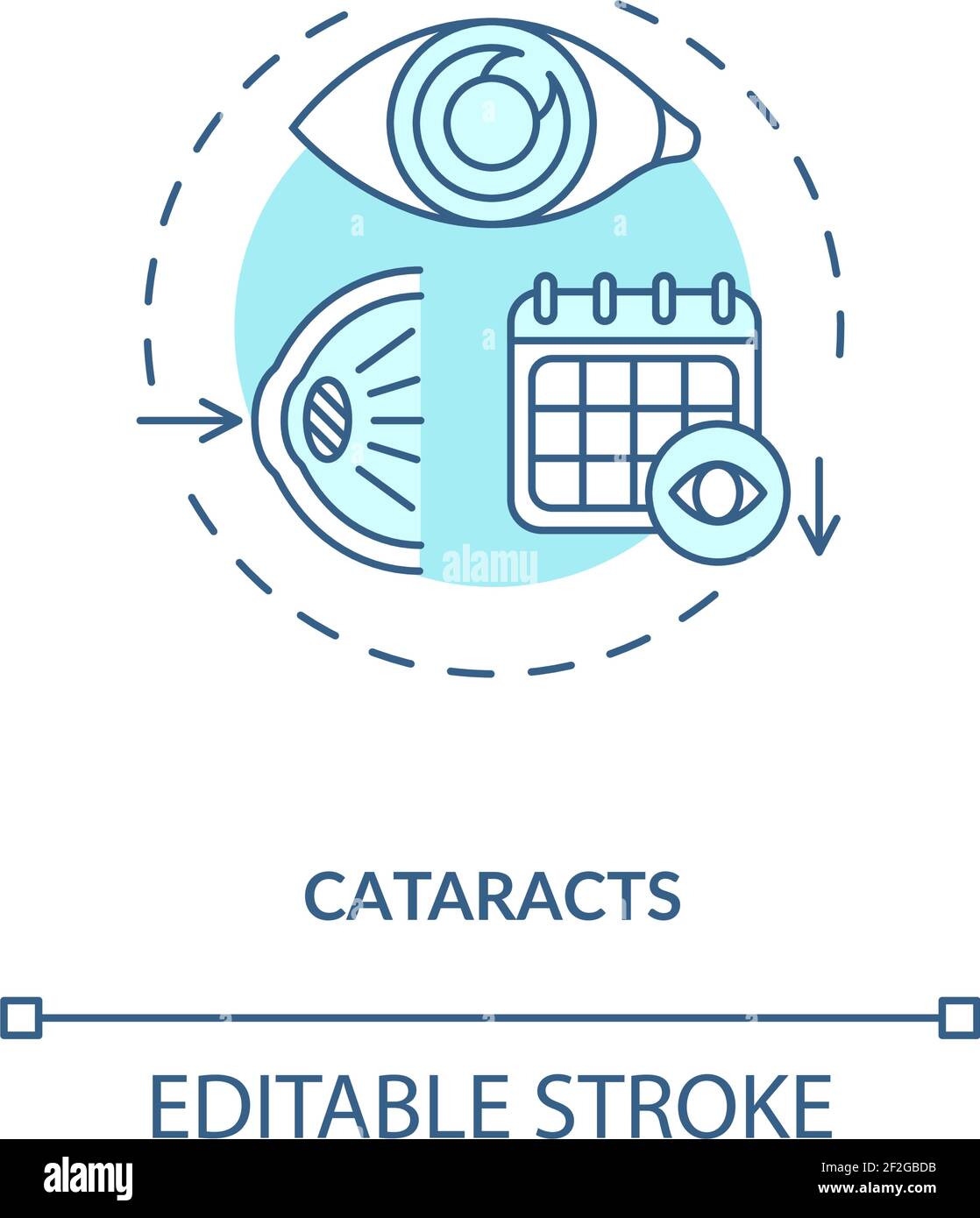 Cataracts concept icon Stock Vector Image & Art - Alamy
