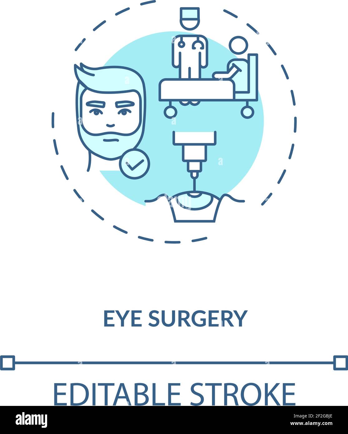 Eye surgery concept icon Stock Vector Image & Art - Alamy