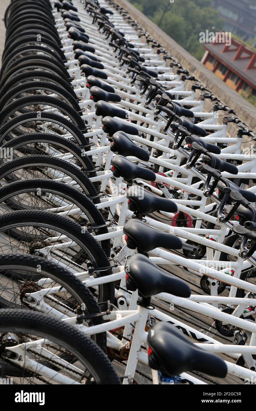 Rental bicycles used city hi-res stock photography and images - Alamy
