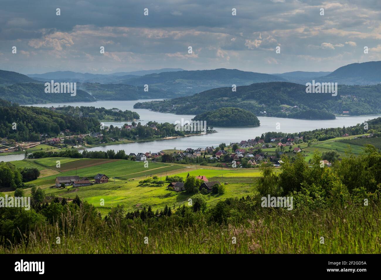 Europe, Poland, Lesser Poland, Lake Roznow / Jezioro Roznowskie Stock ...