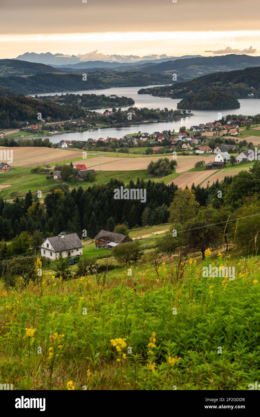 Europe, Poland, Lesser Poland, Lake Roznow / Jezioro Roznowskie Stock ...