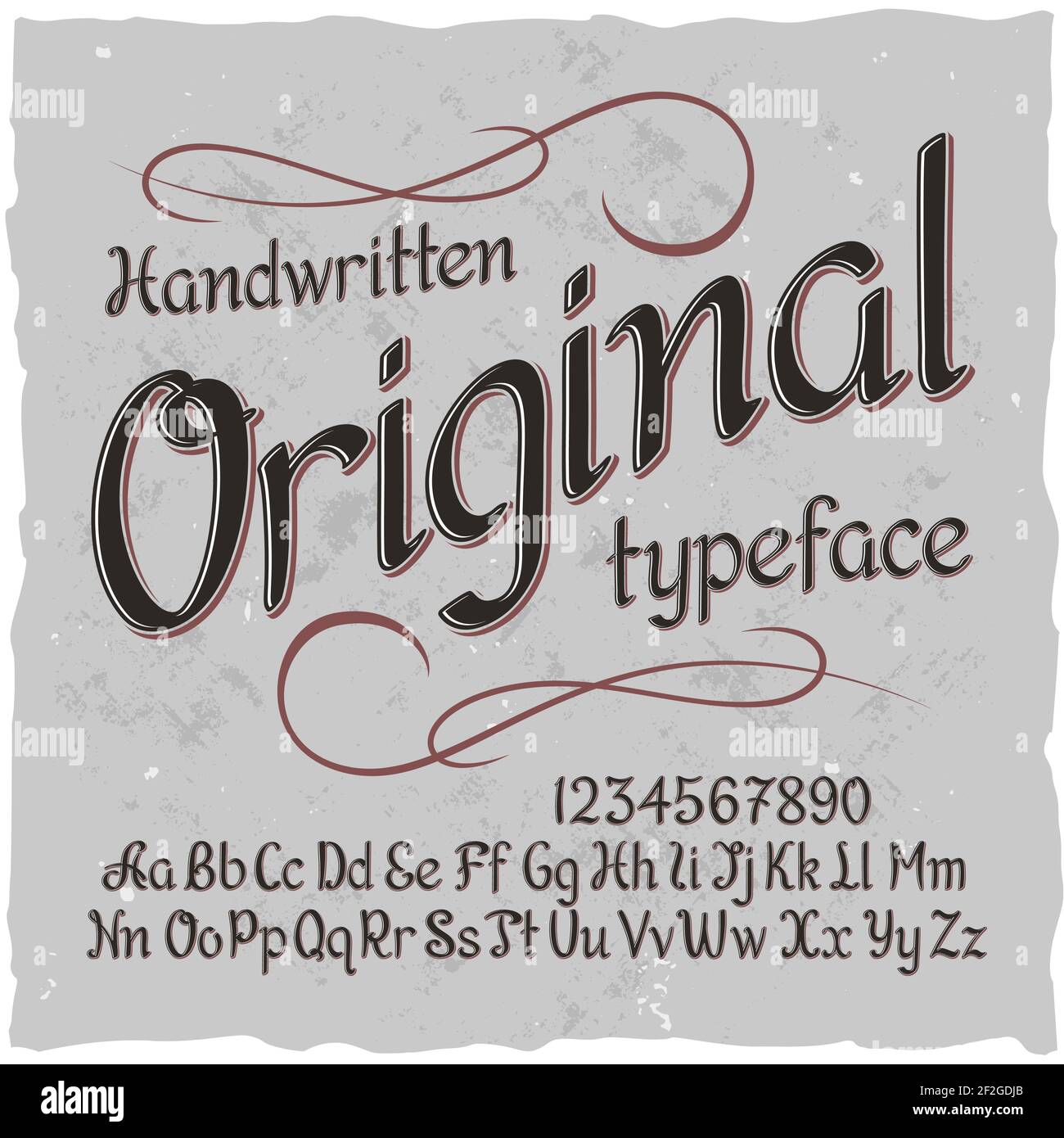 Original label typeface named "Original". Good handcrafted font for any ...
