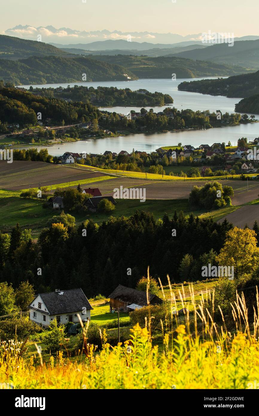 Europe, Poland, Lesser Poland, Lake Roznow / Jezioro Roznowskie Stock ...