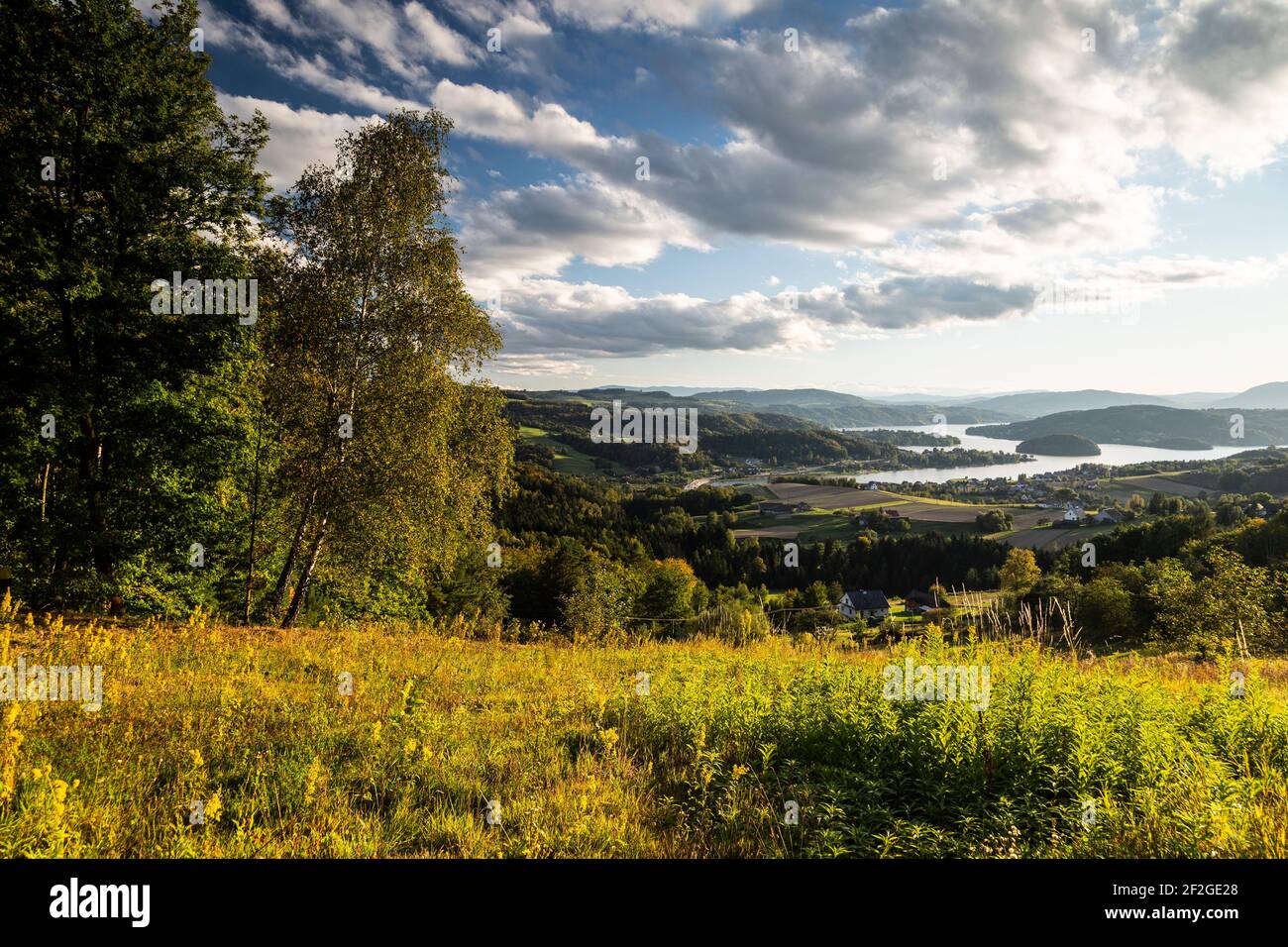 Europe, Poland, Lesser Poland, Lake Roznow / Jezioro Roznowskie Stock ...