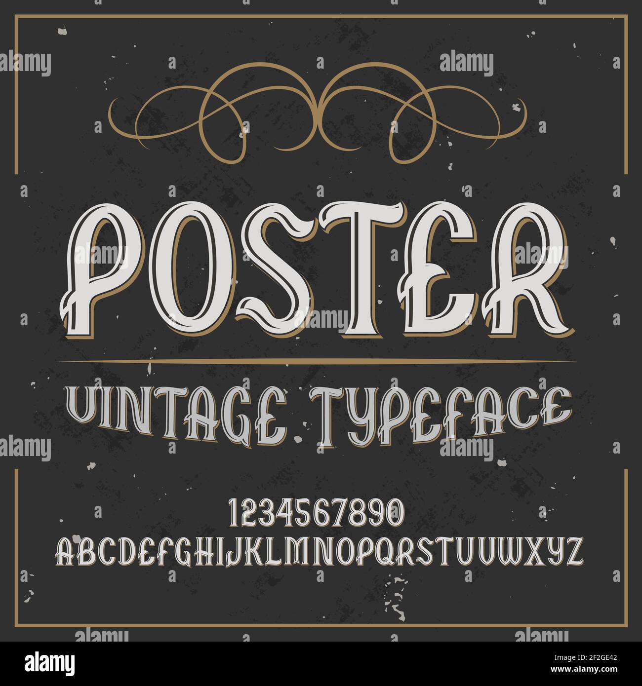 Original label typeface named "Poster". Good handcrafted font for any ...