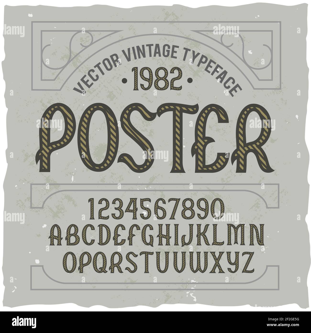 Original label typeface named "Poster". Good handcrafted font for any ...