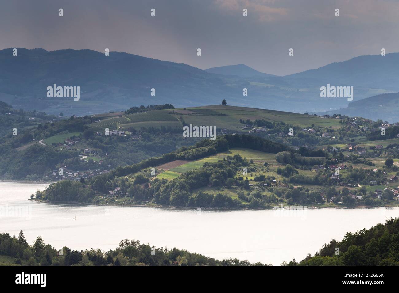 Europe, Poland, Lesser Poland, Lake Roznow / Jezioro Roznowskie Stock ...