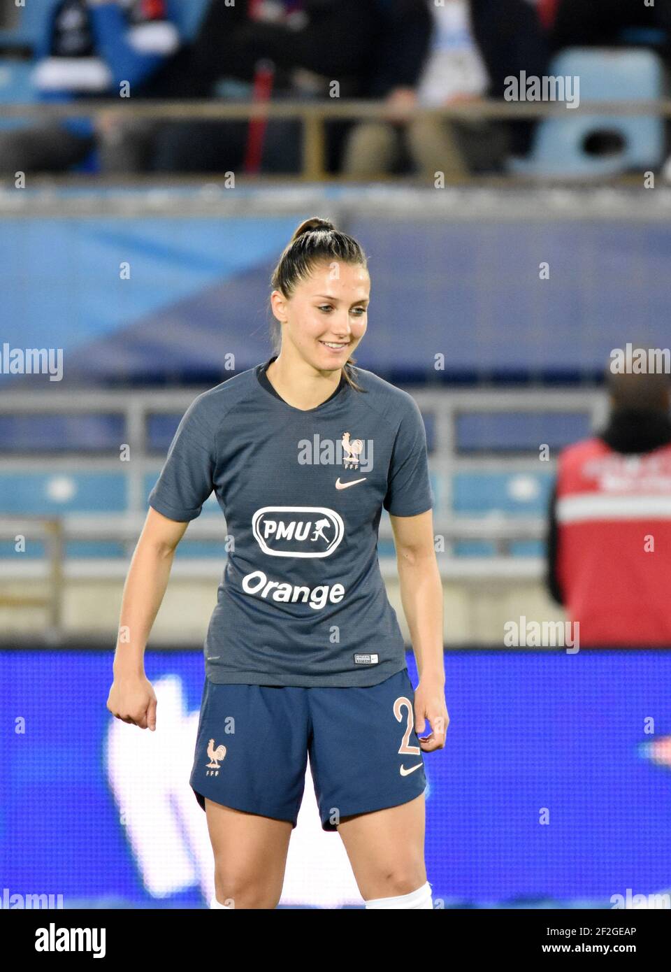 Eve Perisset (France) warms up during the 2019 Women's Friendly Game ...