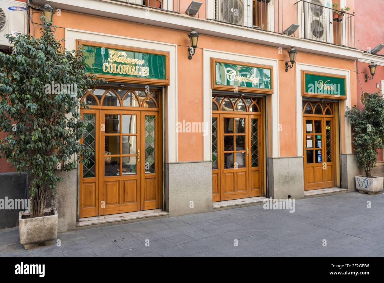 The Coloniales bar, tavern, restaurant and cafe in Seville Spain Stock ...