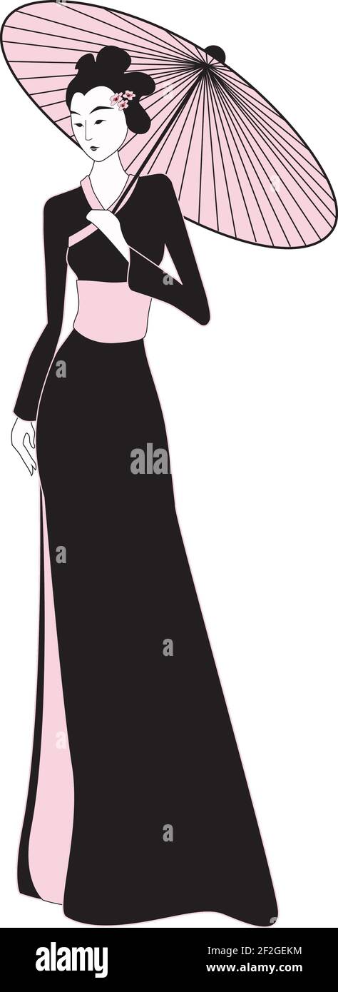 Japanese women, vector Stock Vector Image & Art - Alamy