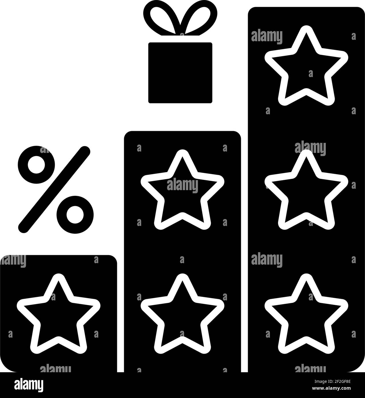 Loyalty program icon black Stock Vector Images - Alamy