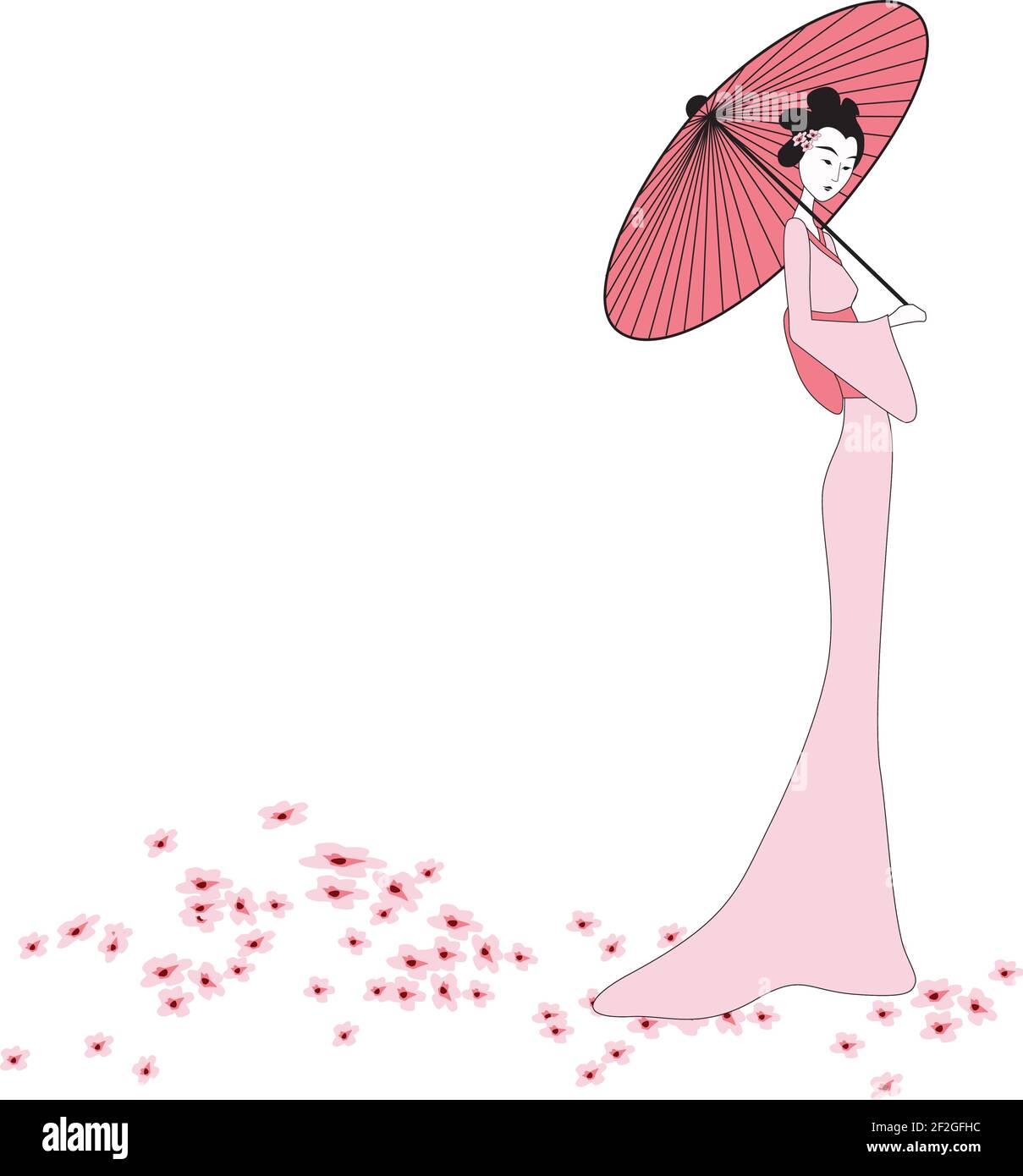 Japanese women, vector Stock Vector Image & Art - Alamy