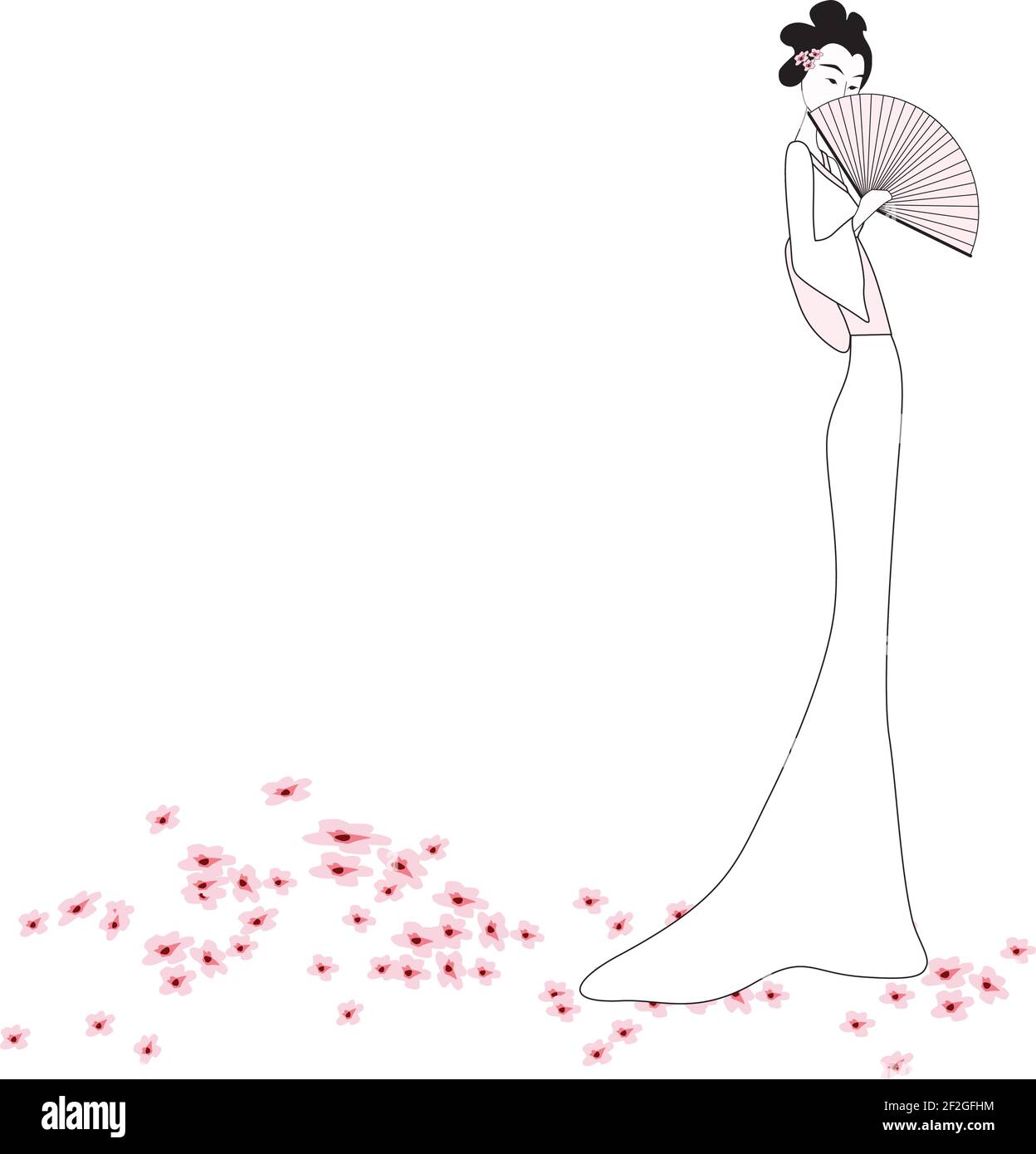 Japanese women, vector Stock Vector Image & Art - Alamy