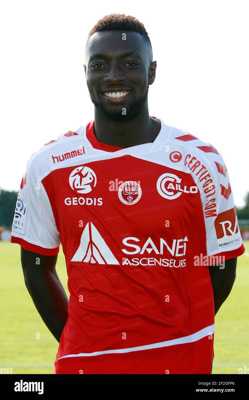 Grejohn KYEI of Stade De Reims during the official photo shoot, French ...