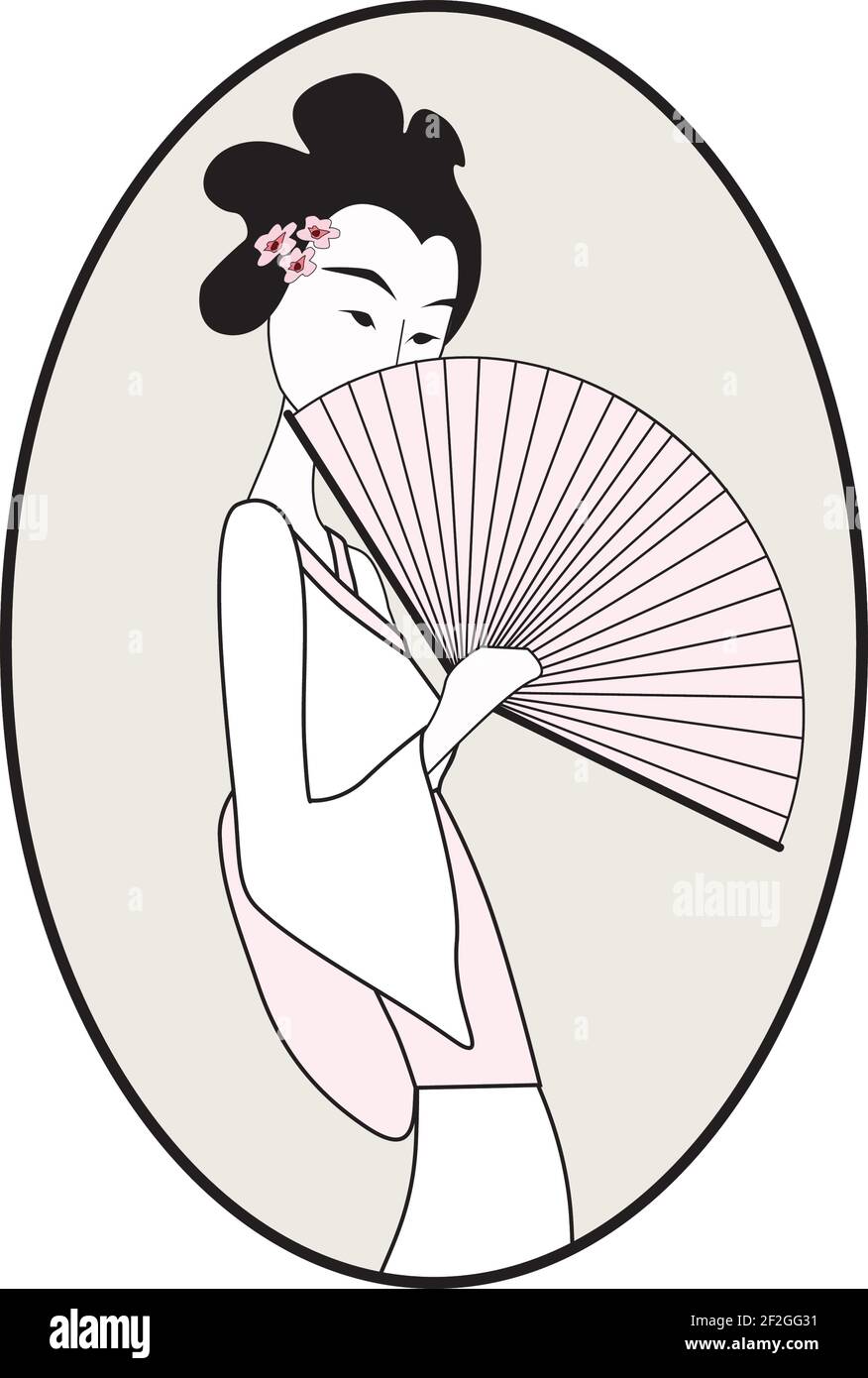 Japanese women, vector Stock Vector Image & Art - Alamy
