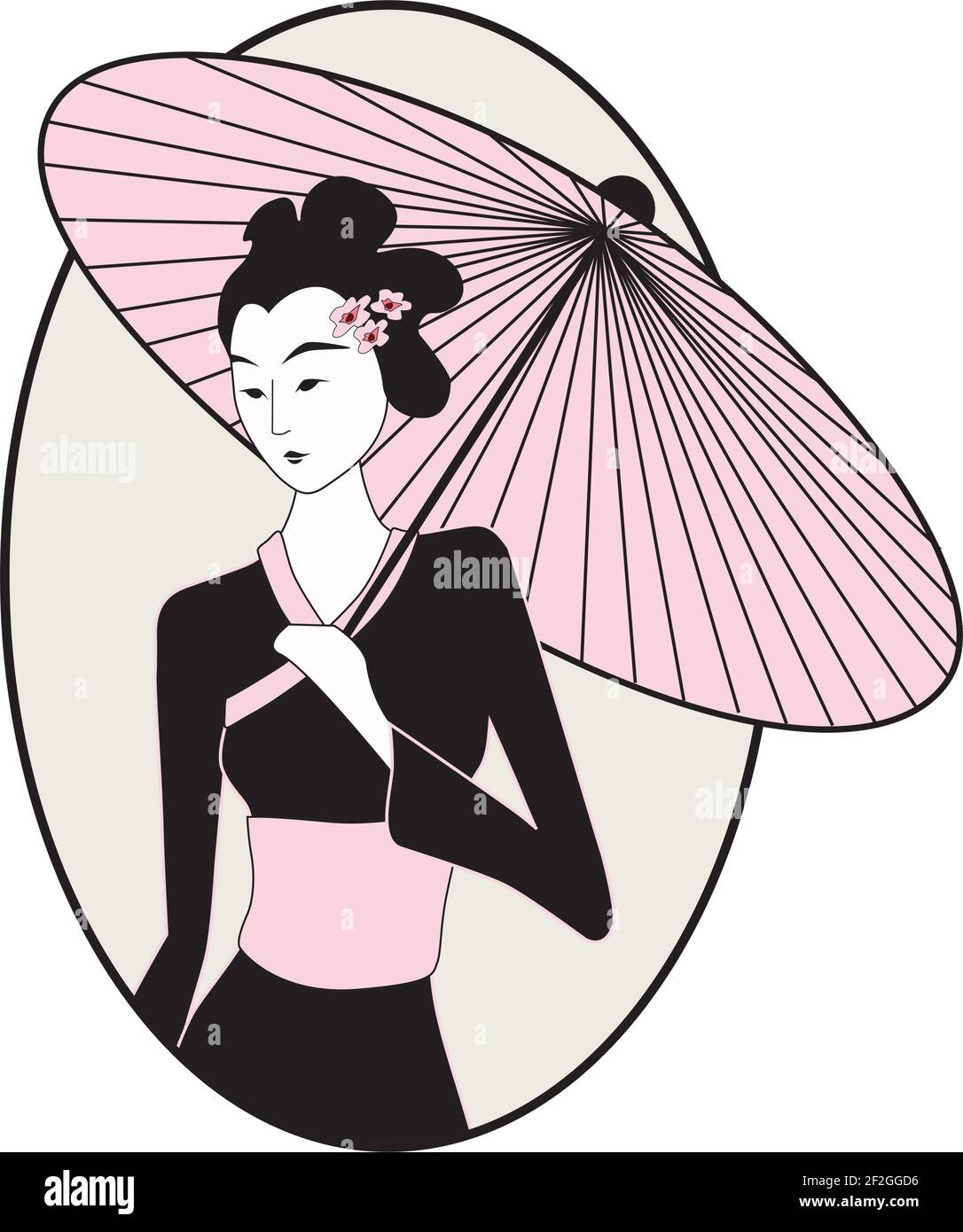 Japanese women, vector Stock Vector Image & Art - Alamy