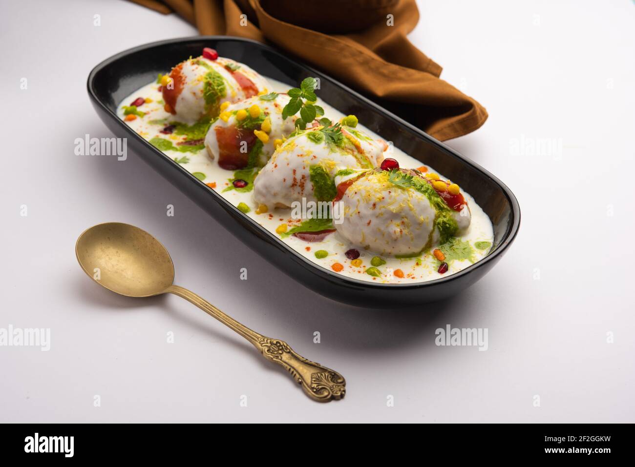 Dahi vada or bhalla is a type of chaat originating from the Indian and ...