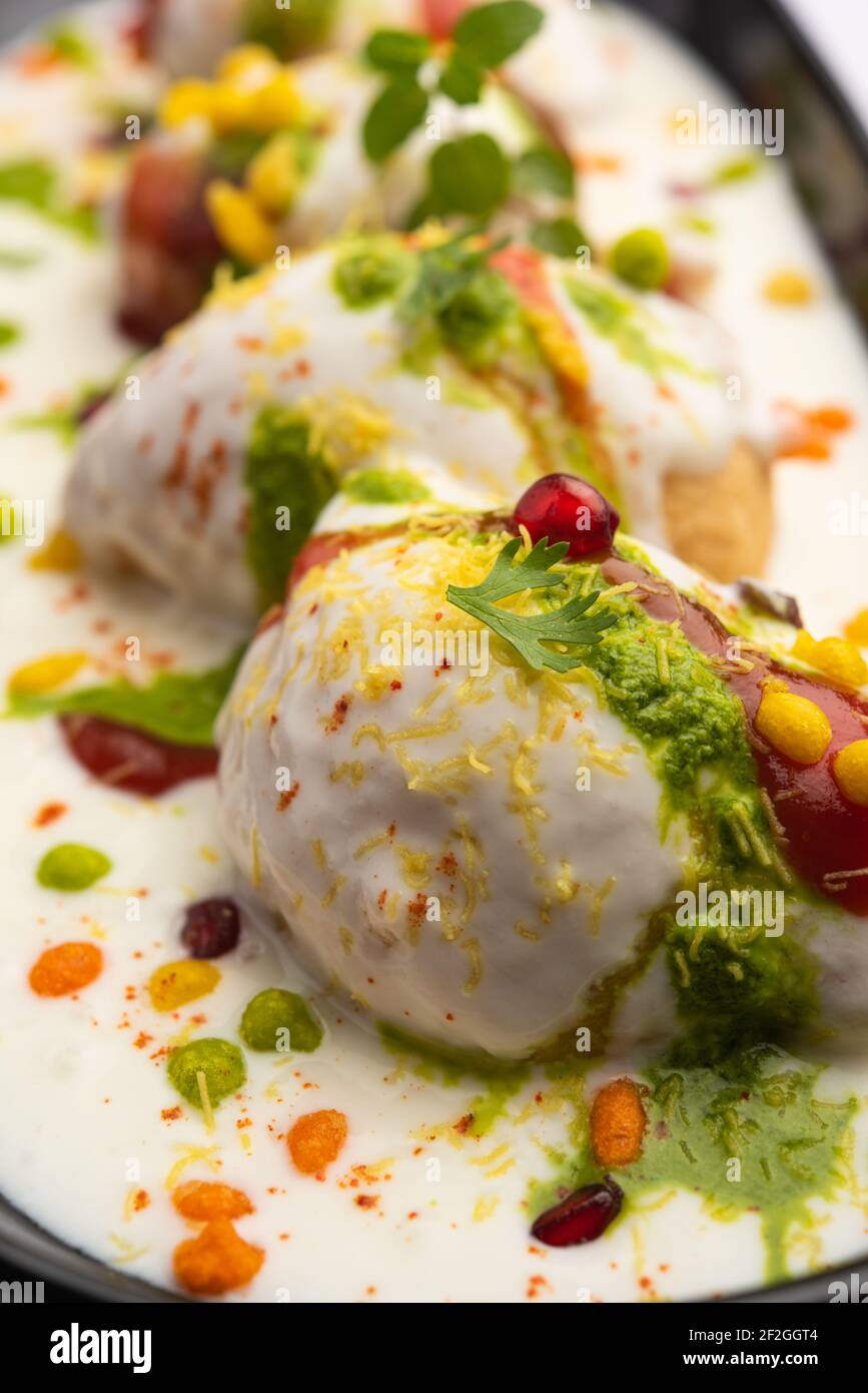 Dahi vada or bhalla is a type of chaat originating from the Indian and ...
