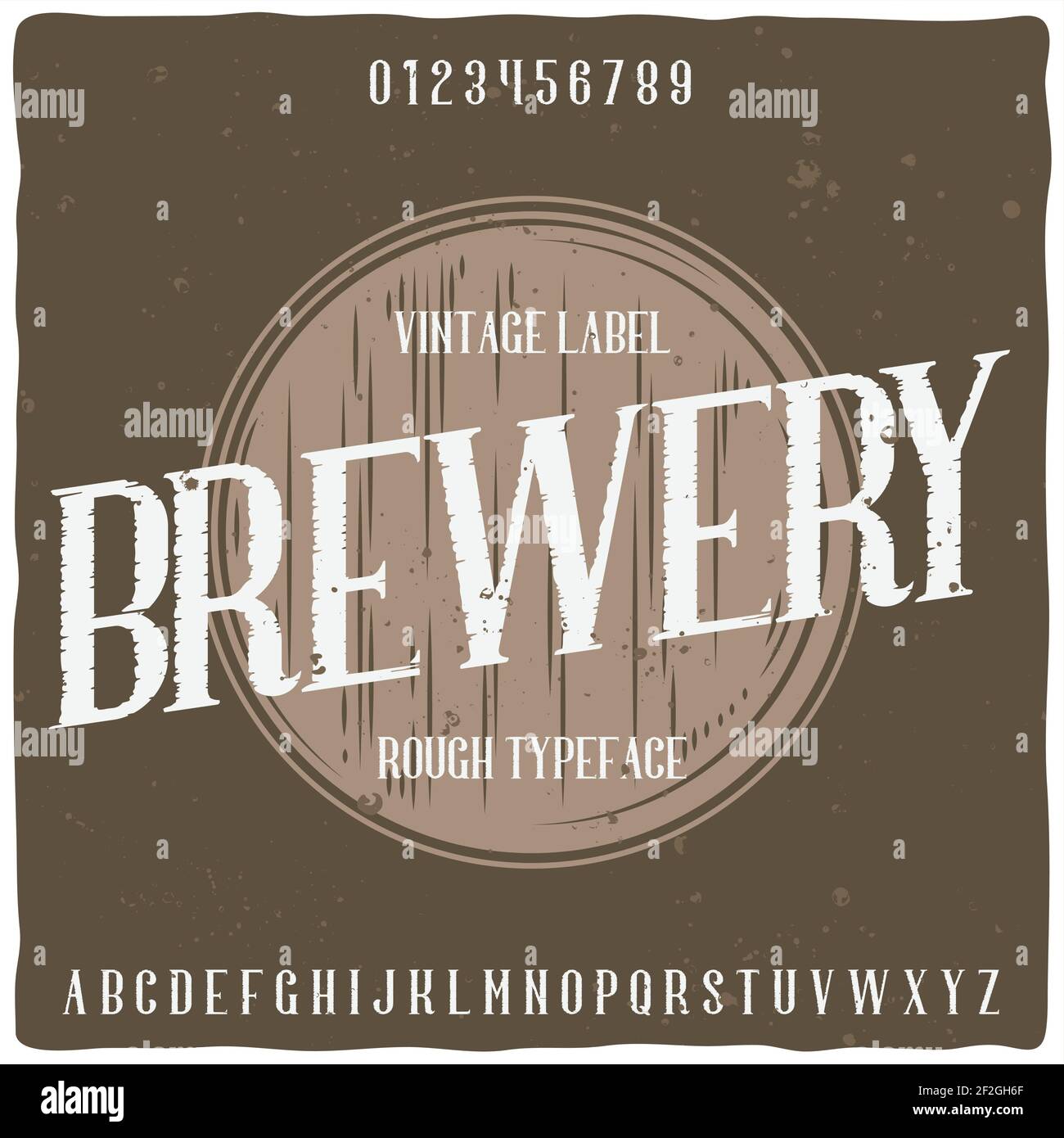 Original label typeface named "Brewery". Good handcrafted font for any ...