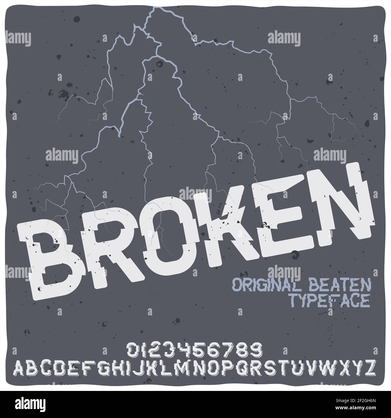Broken letters Stock Vector Images - Alamy