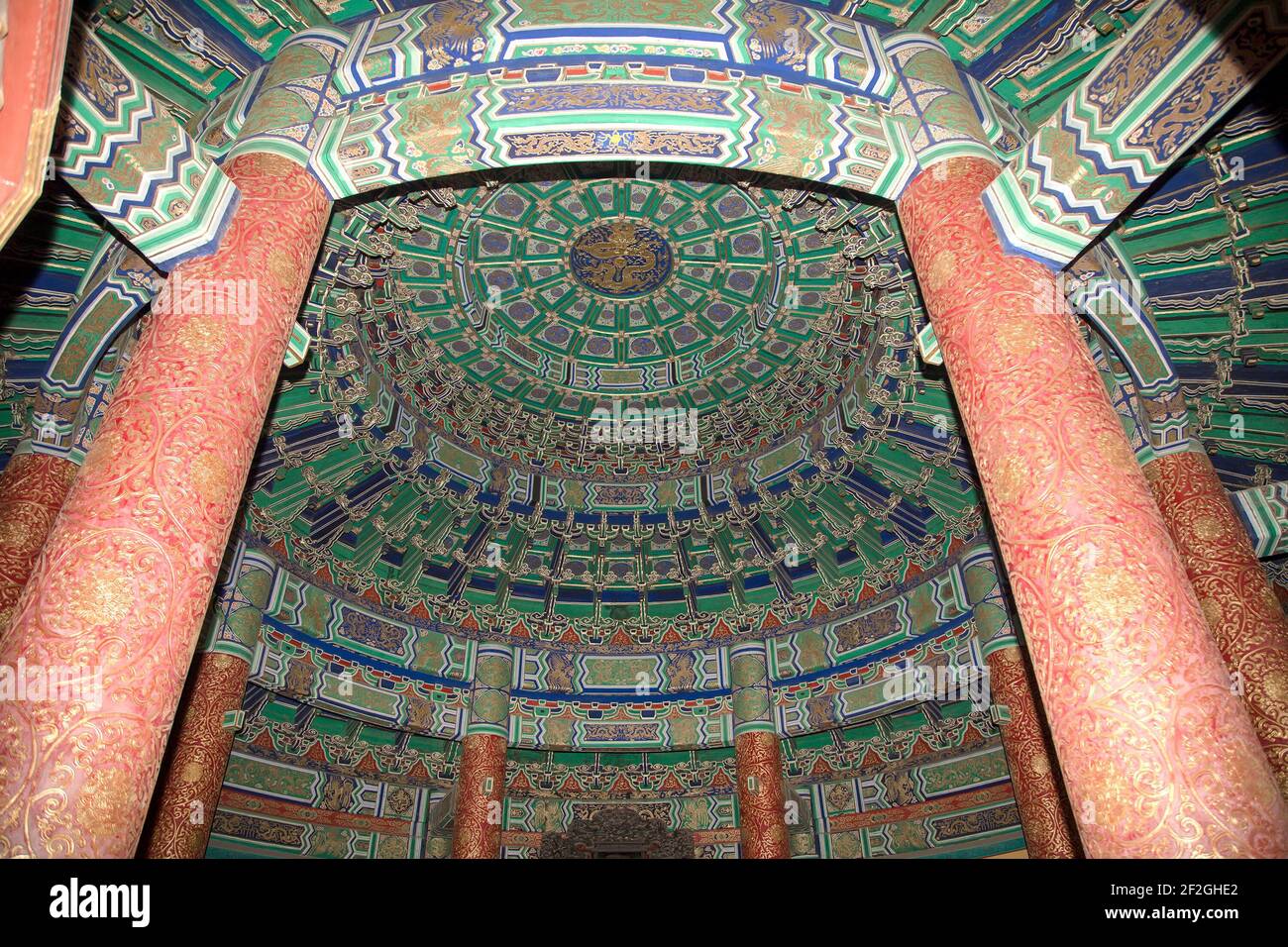 Temple of Heaven (Altar of Heaven)-- Inside the Hall of Prayer for Good ...