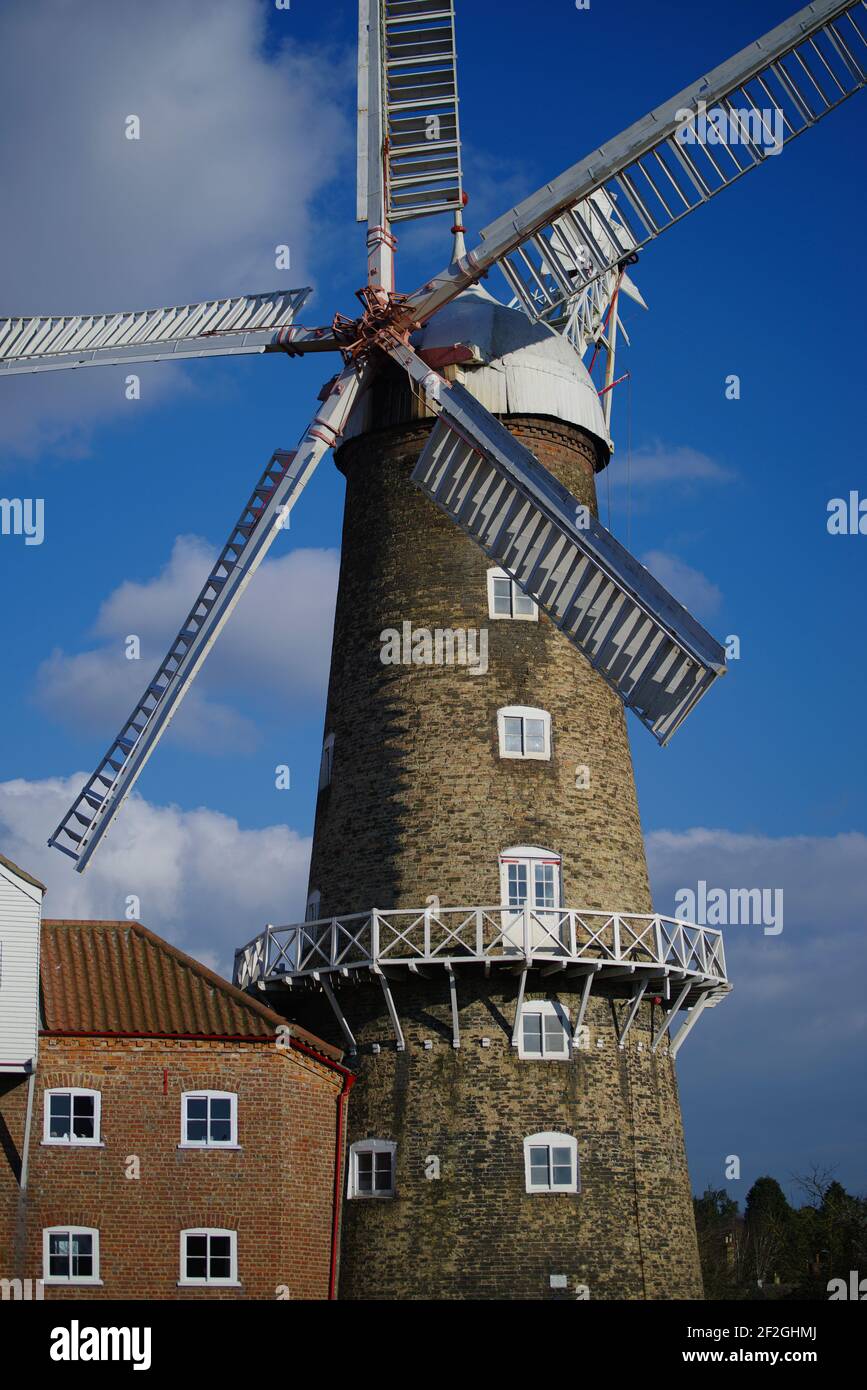 Maud Foster Windmill, Boston, Lincolnshire, England Stock Photo - Alamy