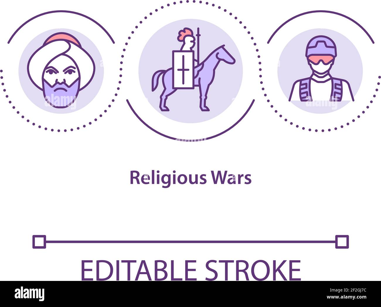 Religious wars concept icon Stock Vector Image & Art - Alamy
