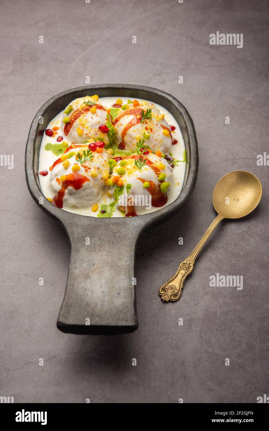 Dahi vada or bhalla is a type of chaat originating from the Indian and ...
